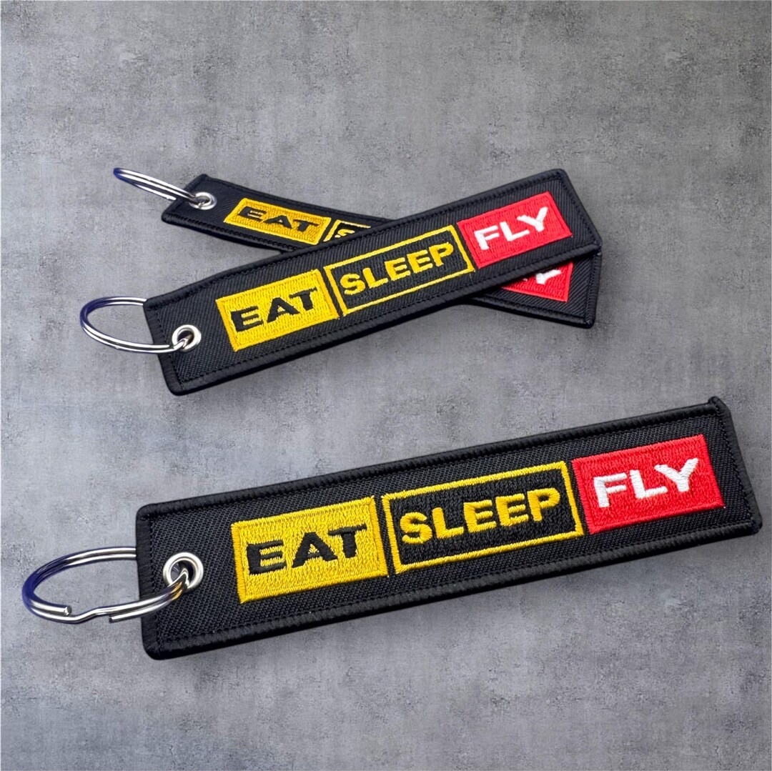 Eat/sleep/fly, Airline Crew Keychain, Flight Attendant Gifts, Flight ...