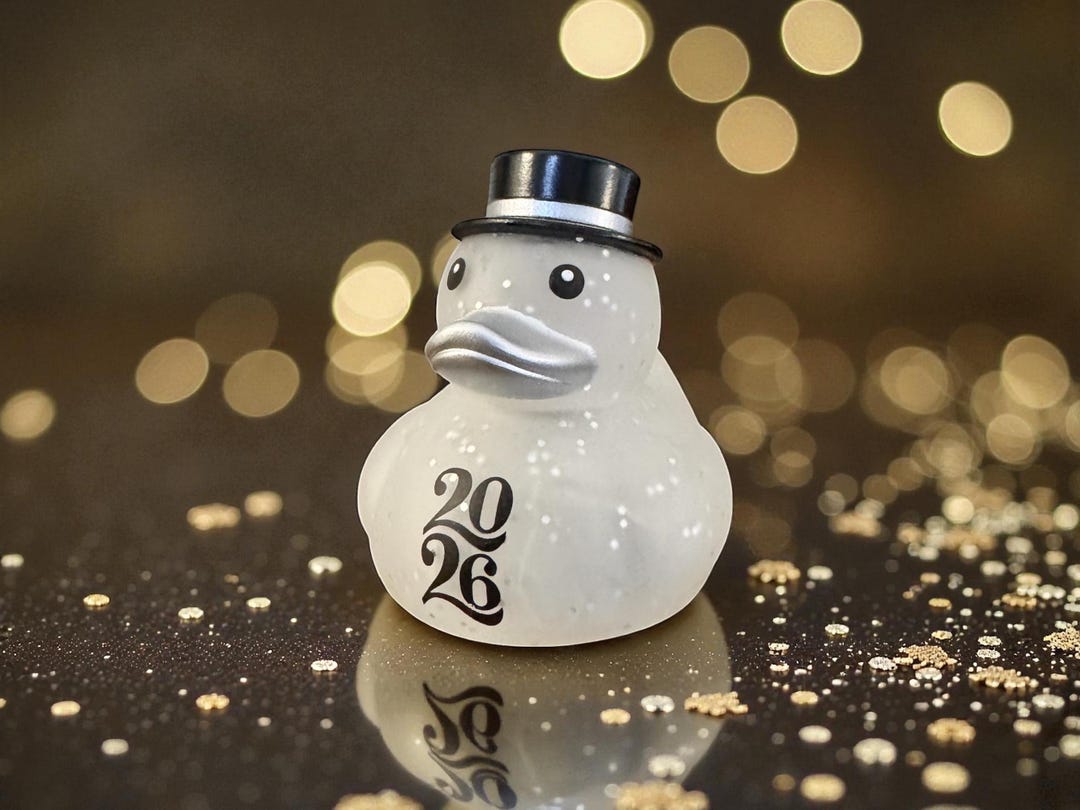 Patito de goma de Año Nuevo 2026 / Juguete de baño / Patitos Jeep ...