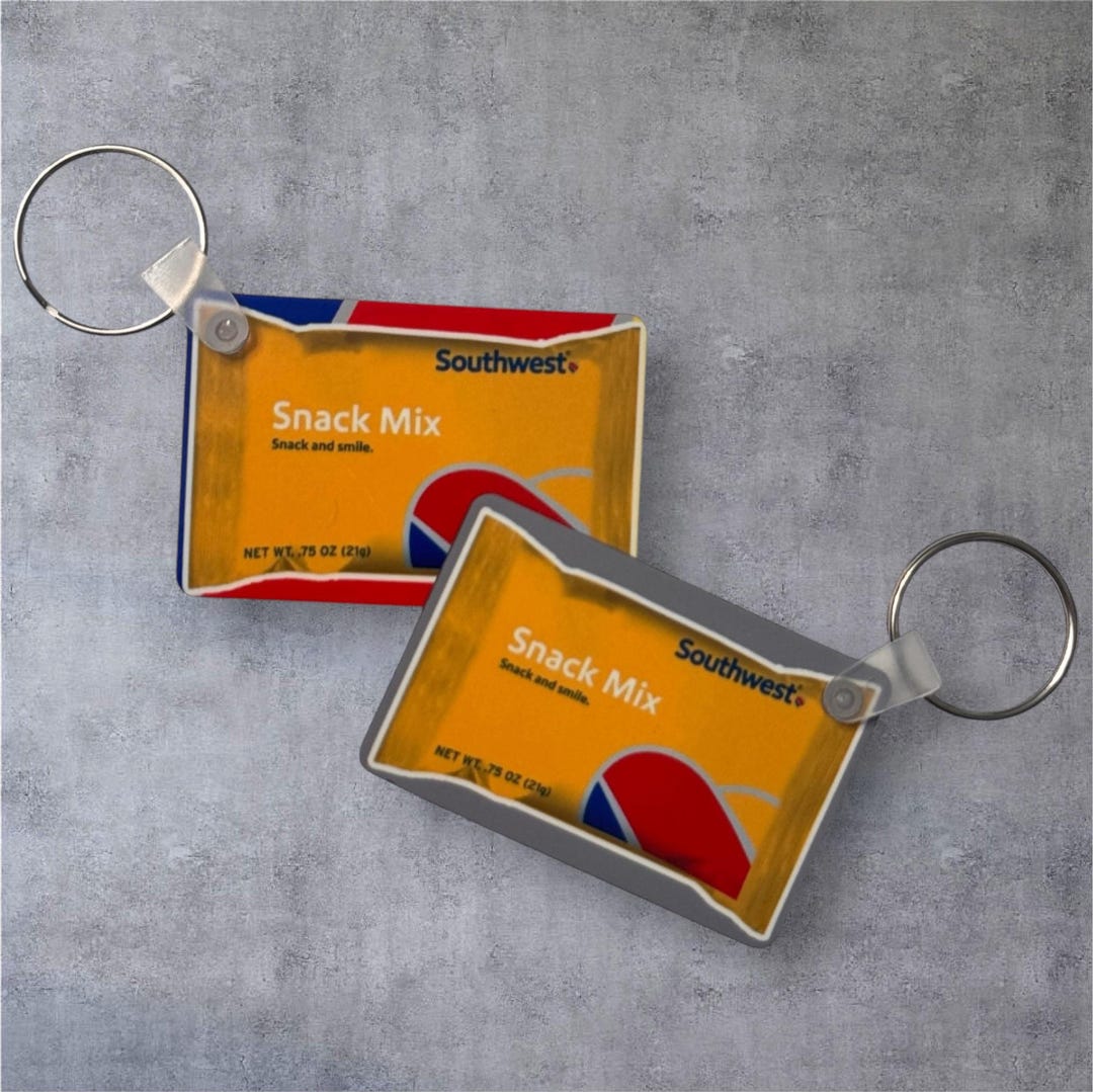 Handmade SWA Snack Mix Keychain, Retro Gag Gift - Etsy
