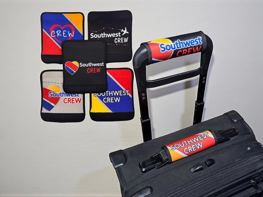 Southwest Airlines Crew Luggage Handle Wrap, Flight Attendant Gift - Etsy
