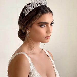 Bridal Tiara Wedding Tiara Wedding Headpiece Bridal Crown Silver Tiara ...