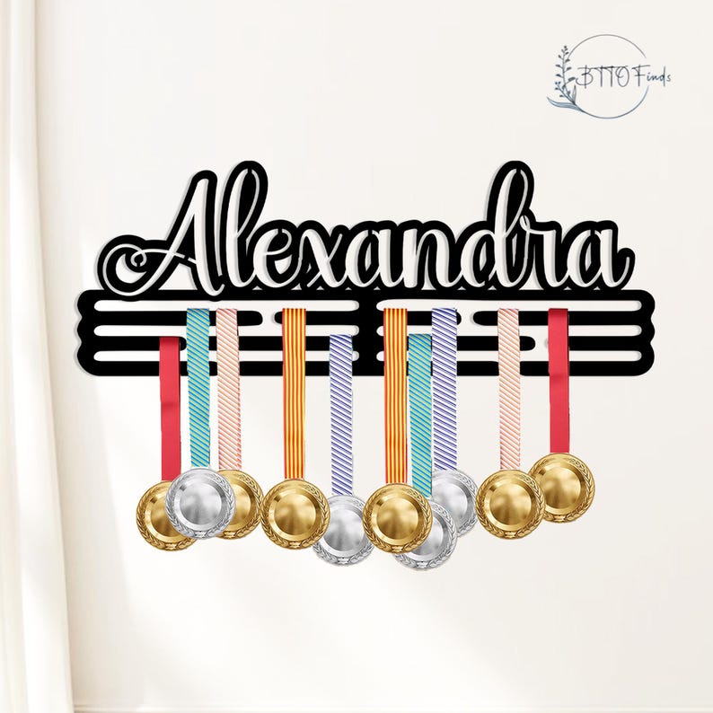 Custom Medal Display Wall Hanger,personalized Award Holder for Medals ...