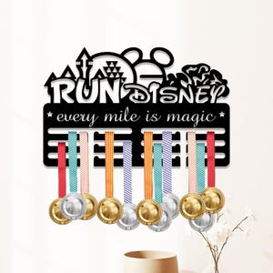 Custom Rundisney Medal Display , Personalized Race Keepsake Hanger for ...
