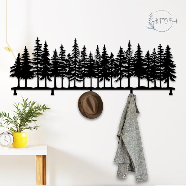 Wall Hooks Pine Tree - Etsy