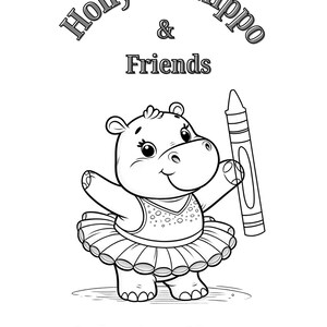 Holly the Hippo & Friends Coloring Pages for Kids | Printable Animal ...