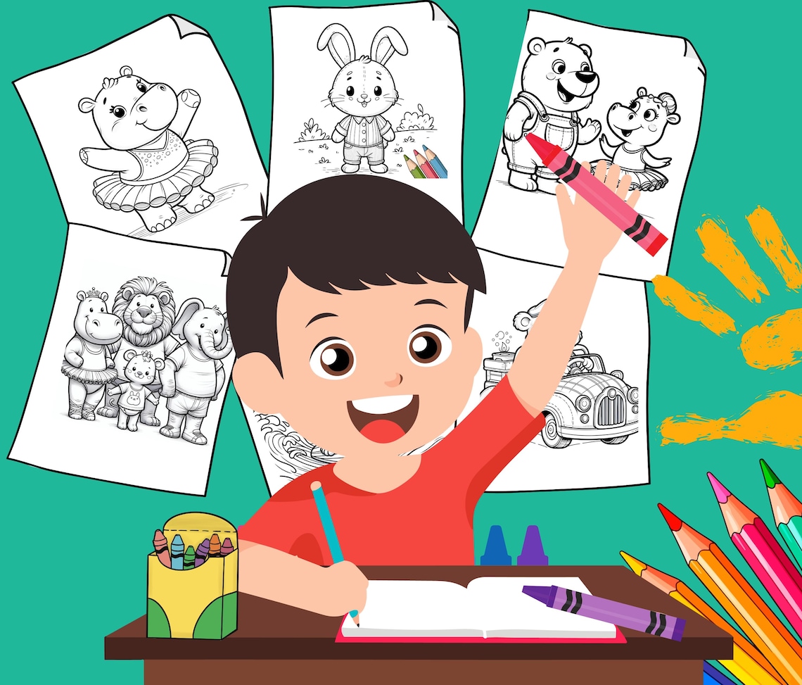 Holly the Hippo & Friends Coloring Pages: Fun Animal Activities ...