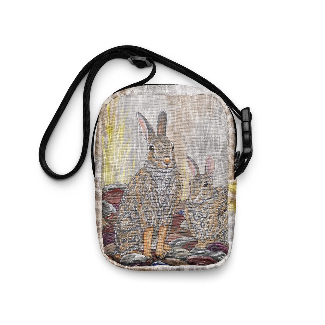 Rabbits Crossbody Bag - Bunnies Rock - Animal, Wildlife, Womens, Girls ...