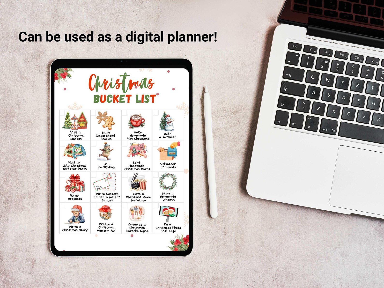 Christmas Bucket List Christmas to Do List Printable Journal Page ...