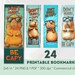 Capybara Printable Bookmarks Set: Whimsical Cute Animal Bookmarks for ...