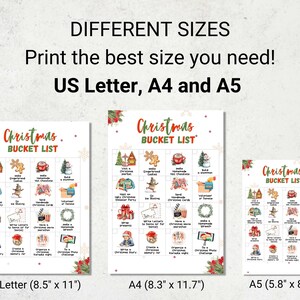 Christmas Bucket List Christmas to Do List Printable Journal Page ...