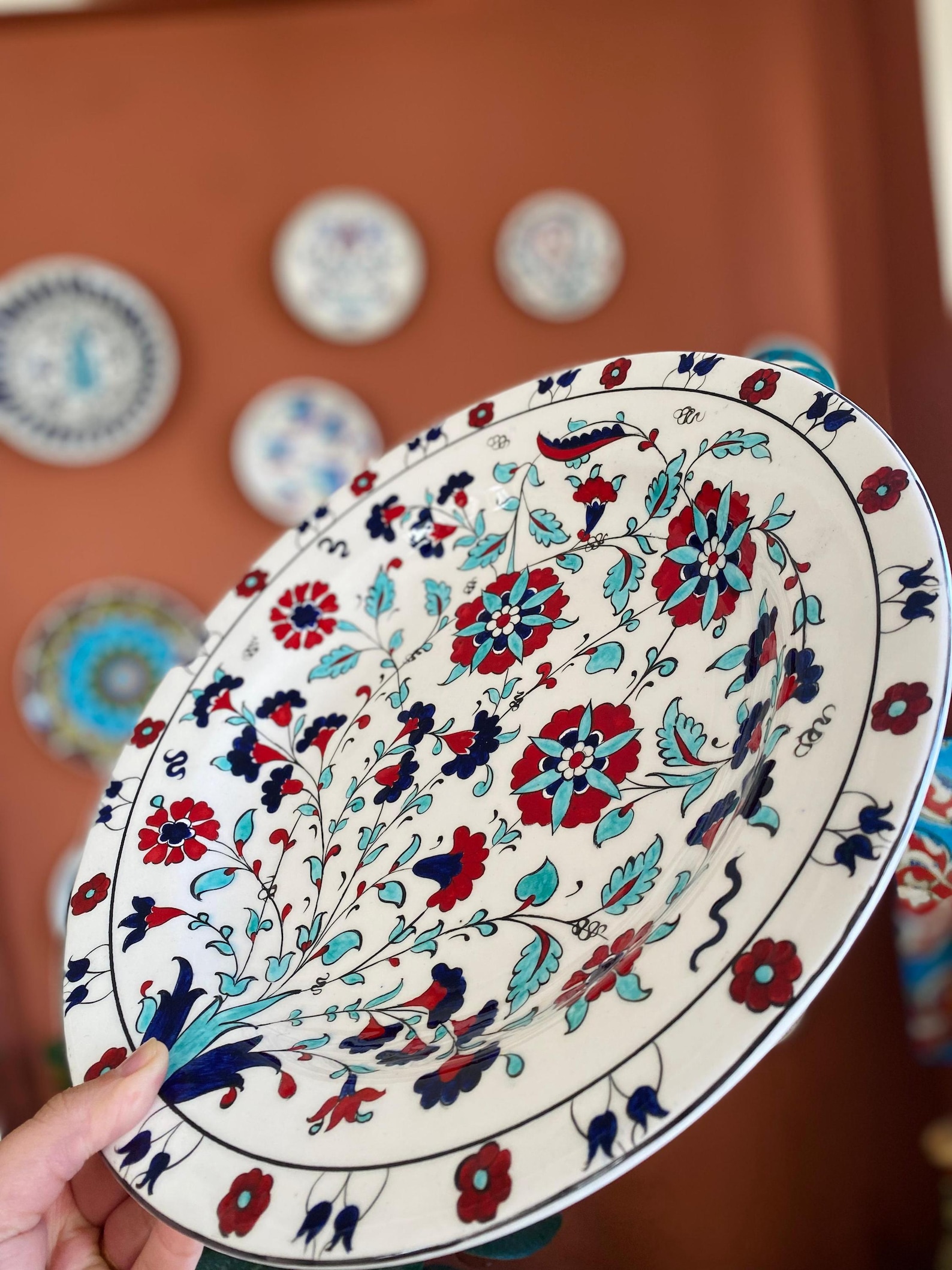 Turkish Tile Art , Cini Turkish Tile , Turkish Tile , Hand Made - Etsy