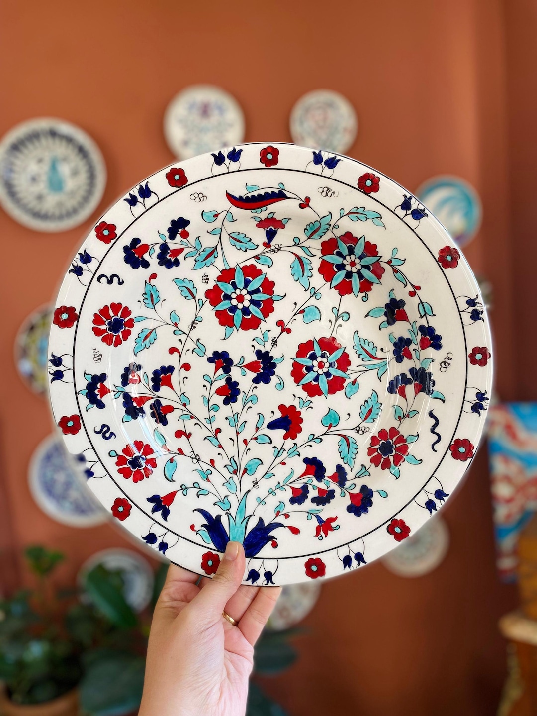 Turkish Tile Art , Cini Turkish Tile , Turkish Tile , Hand Made - Etsy