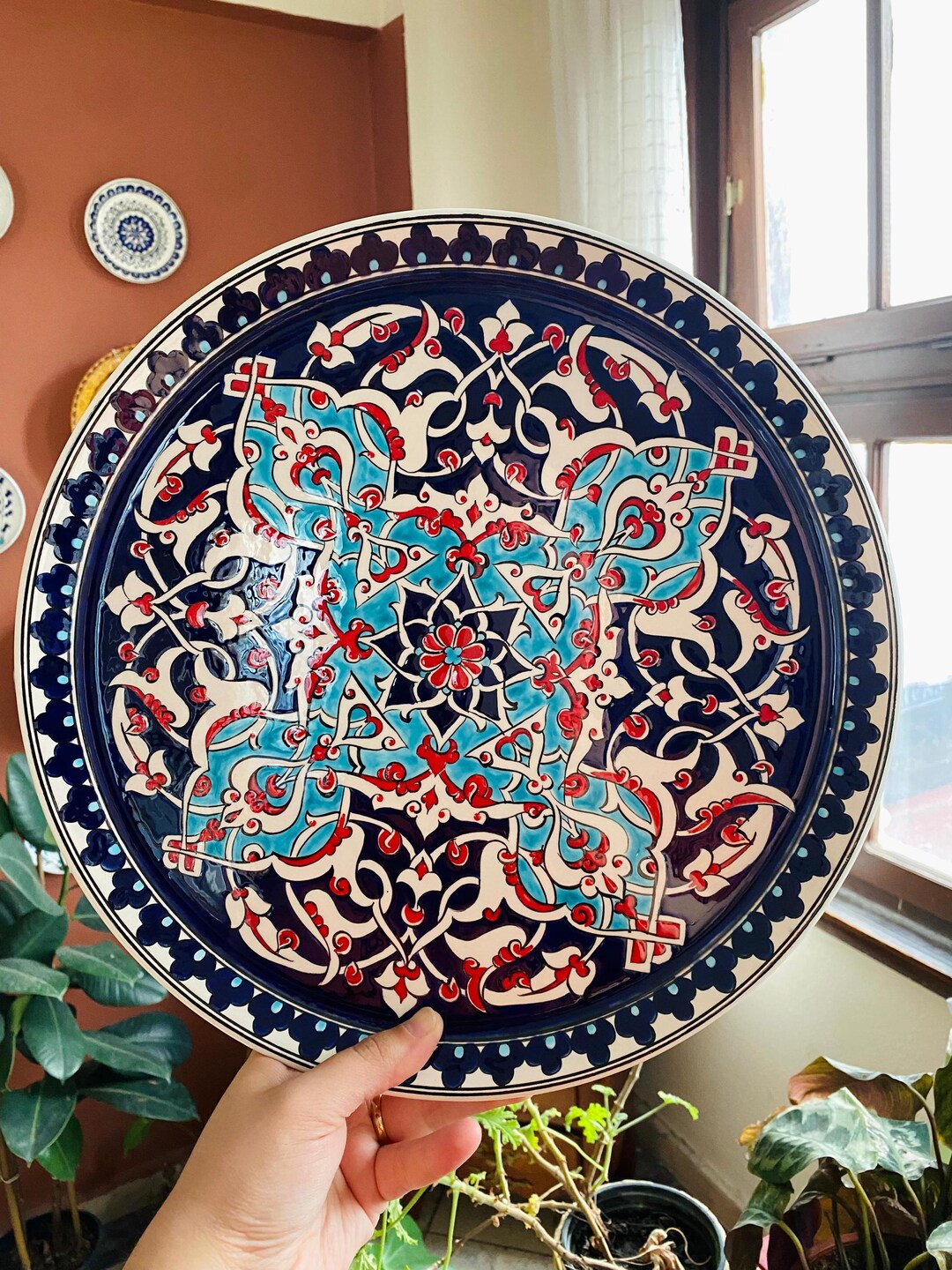 Turkish Tile Art , Cini Turkish Tile , Turkish Tile , Hand Made - Etsy