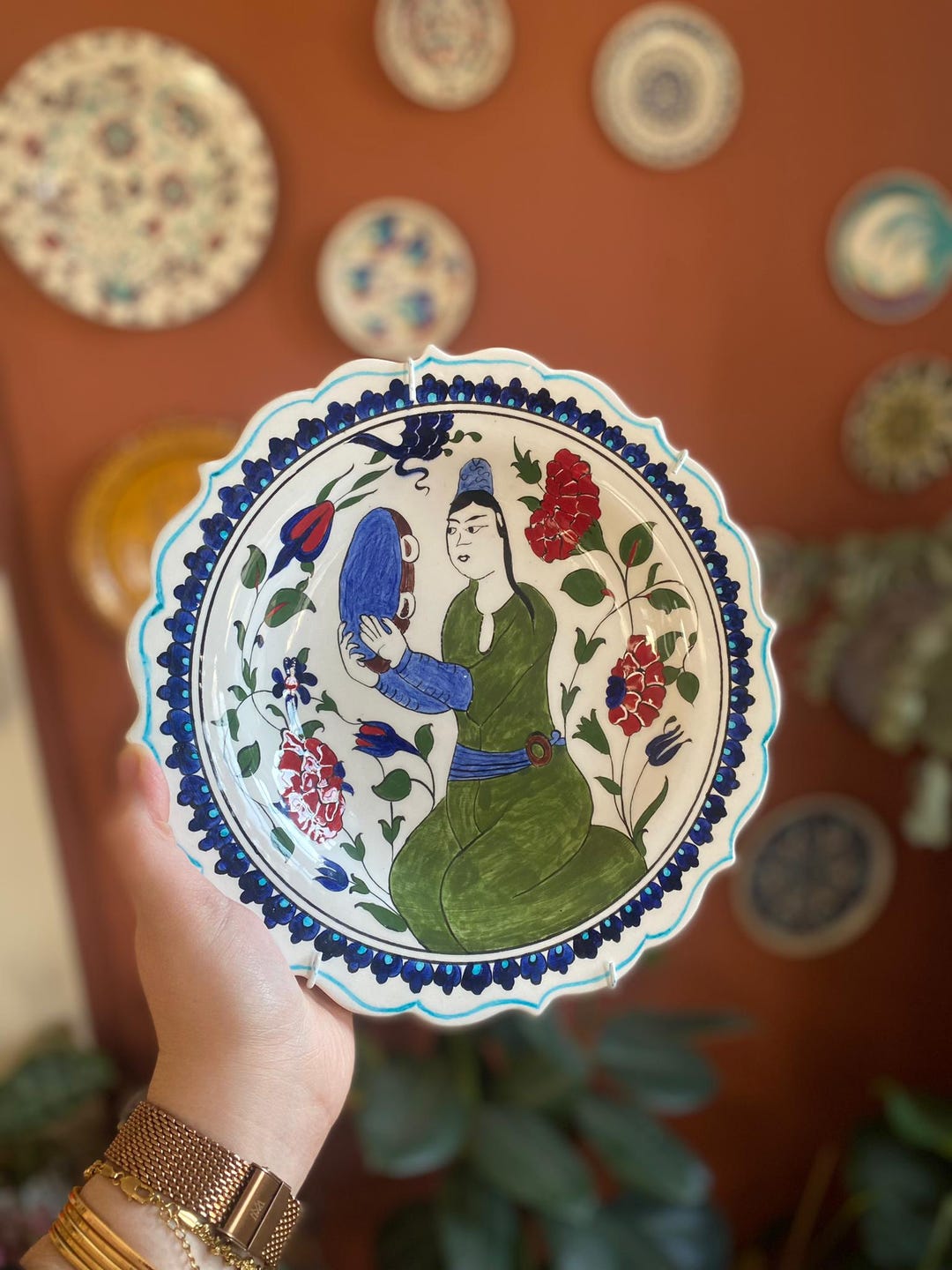 Second Half of the 17th Century Iznik 25 Cm Long Rhodian Ware Plate - Etsy