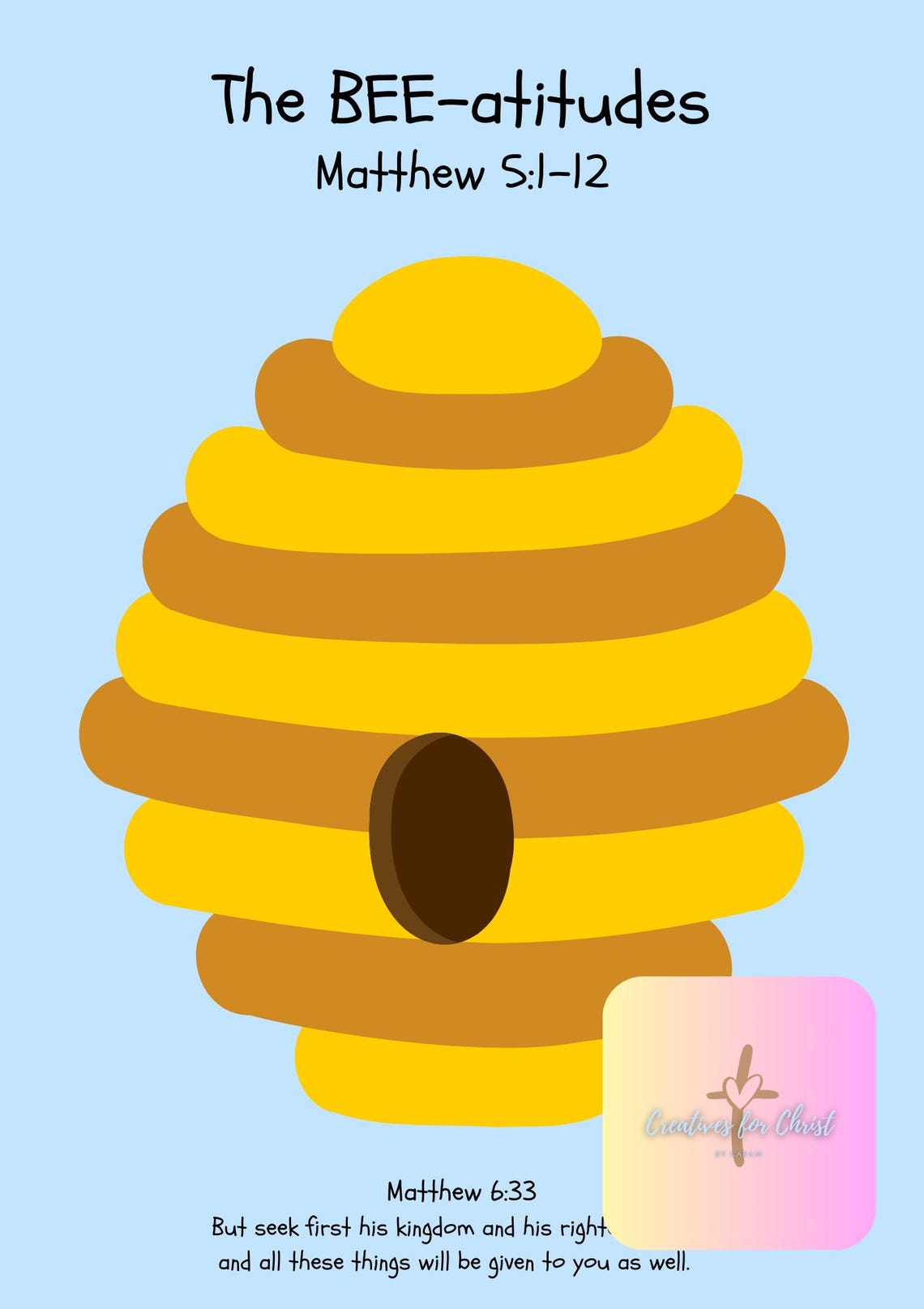 Beatitudes Craft for Sunday School - Etsy