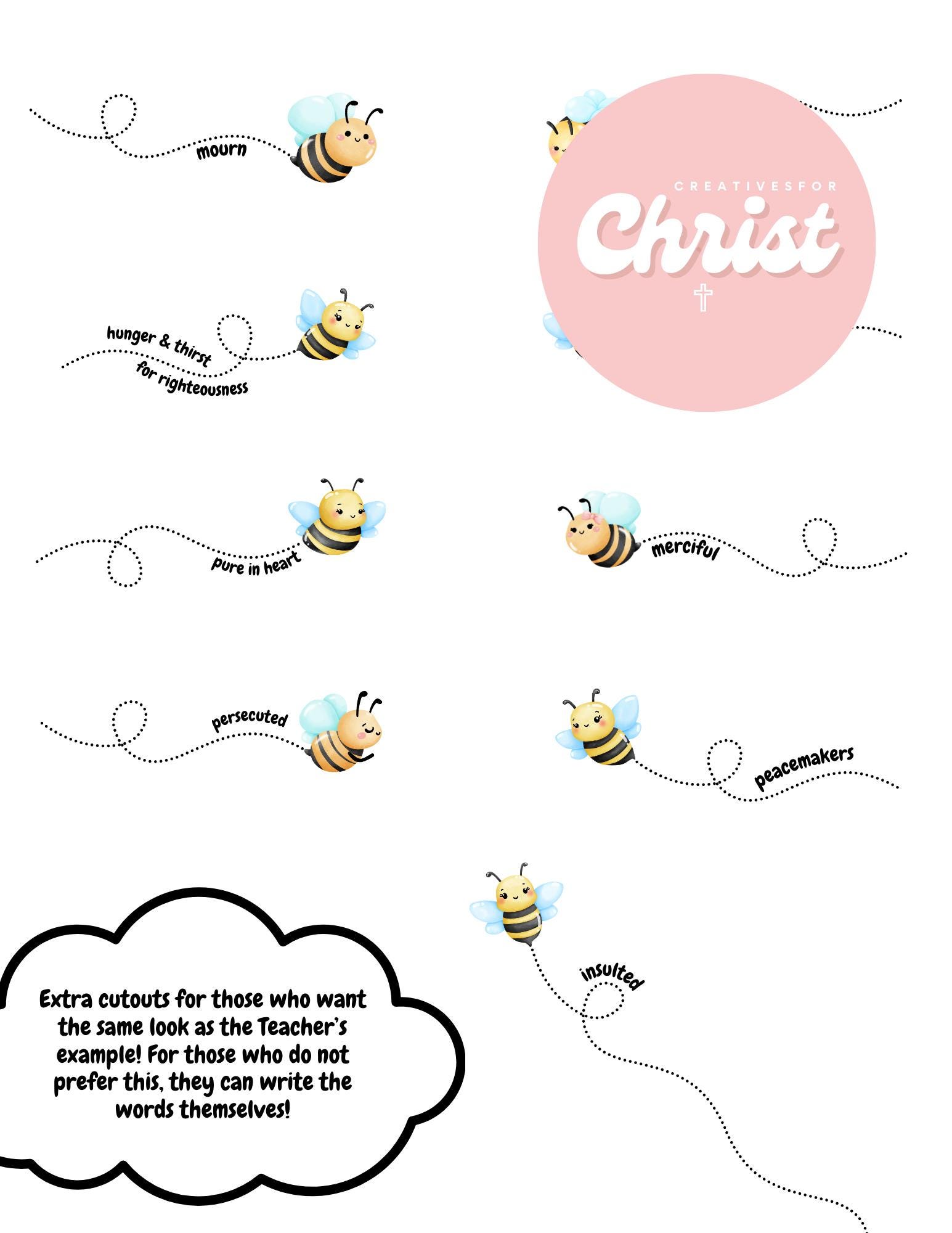 Beatitudes Craft for Sunday School 2 - Etsy
