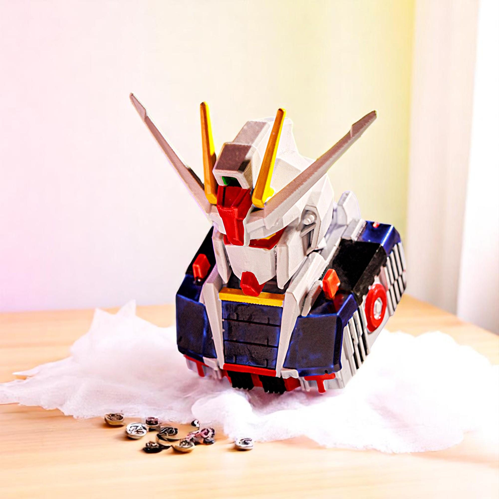 Gundam Head Keycap | Mecha Robot Artisan Keycap for Mechanical Keyboard ...