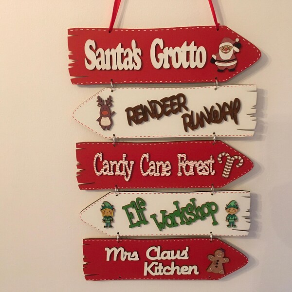 Santa's Grotto Sign - Etsy UK