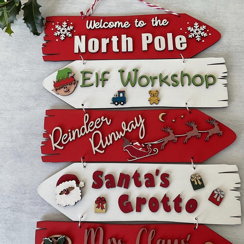 Santa's Grotto Sign - Etsy UK