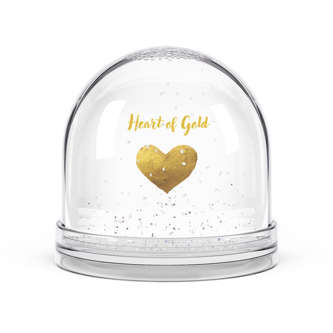 Snow Globe, Heart of Gold Snow Globe, Love Snow Globe, Valentine's Day ...