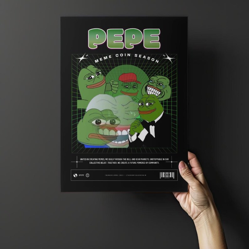 Pepe Meme Coin Season Poster - Etsy