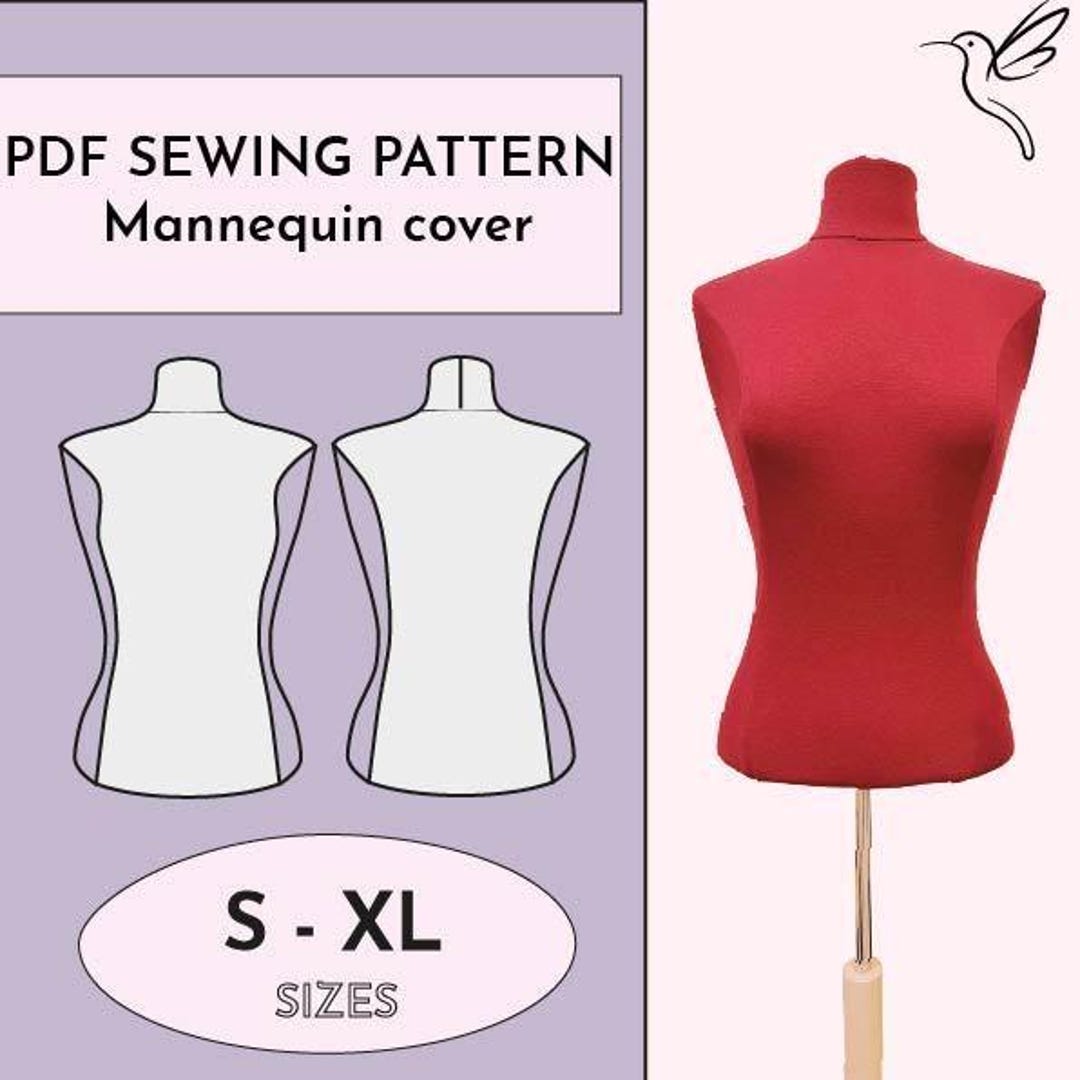 Mannequin Cover Pattern Sizes S to XL _ PDF for Professional Sewing or ...