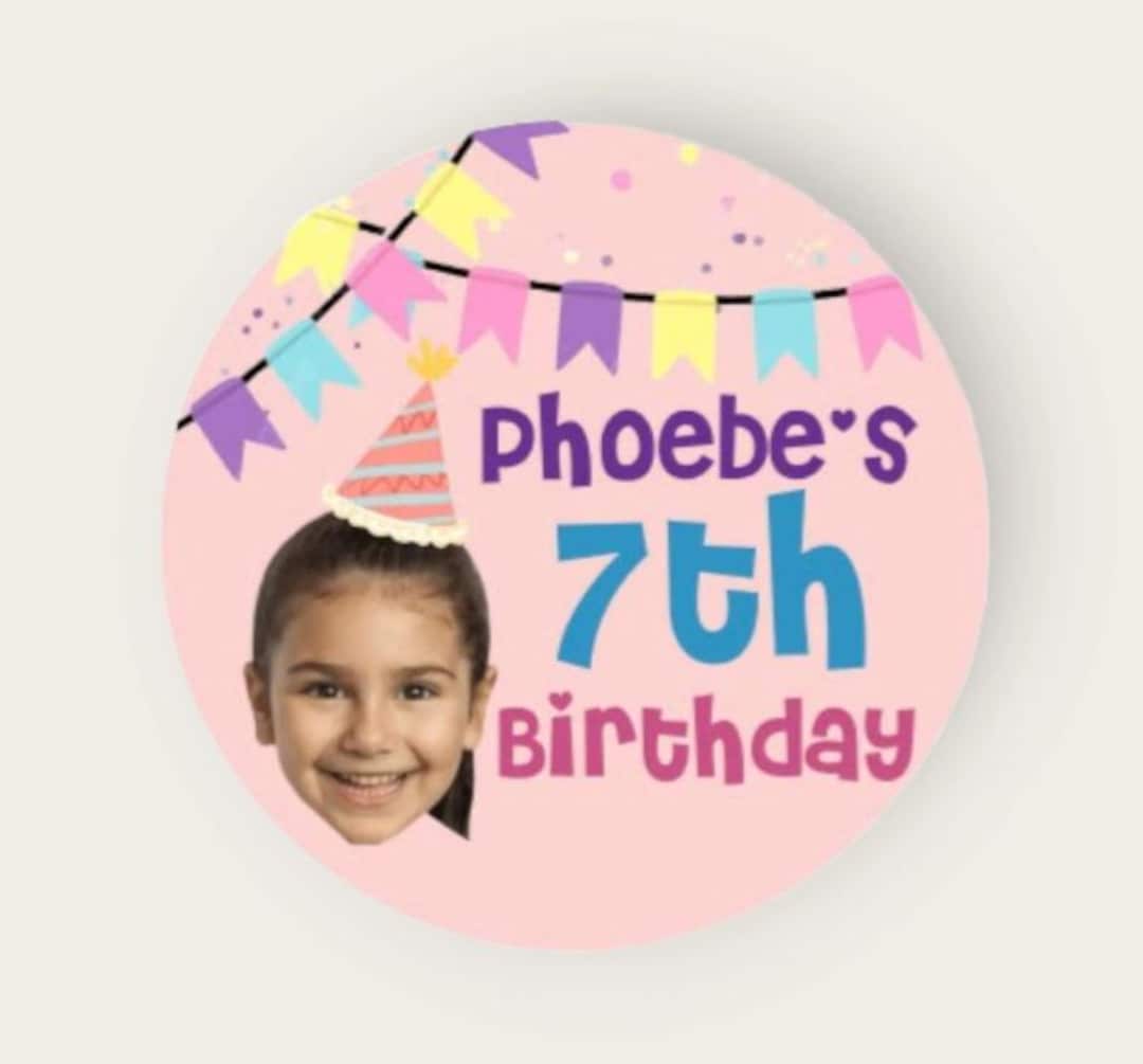 Kids Birthday Sticker|personalised Birthday Sticker|custom Kid Birthday ...