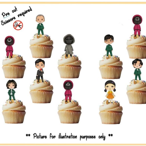 Squidgame Cake Topper - Etsy