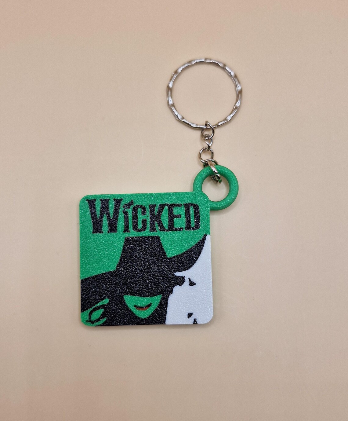 Wicked Musical 3D Printed Keychain - Elphaba & Glinda Inspired Defying ...