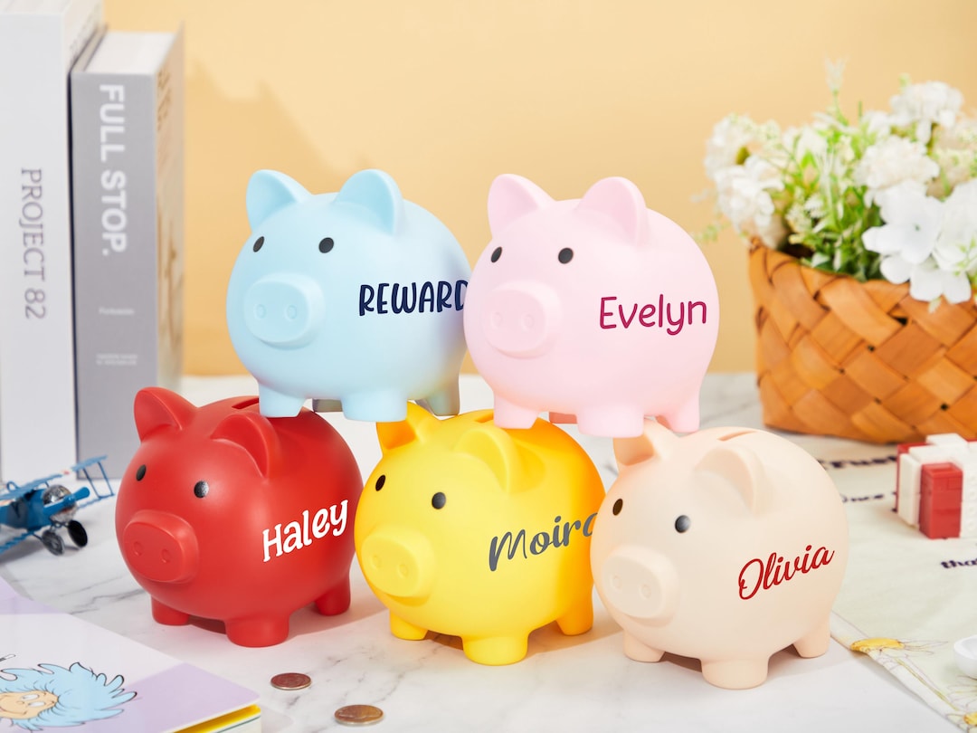 Custom Name Piggy Bank,personalized Coin Box,child Money Box,kid's Coin ...