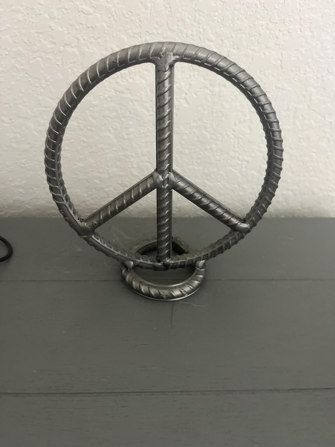 Metal Art - Rebar- Peace and Love - Etsy