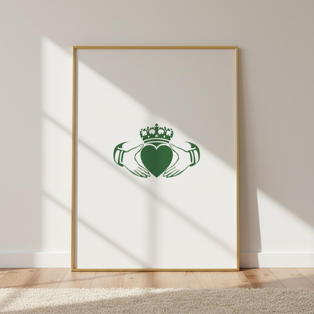 Ireland Art Print – Claddagh Poster – Irish Wall Art – Celtic Home ...