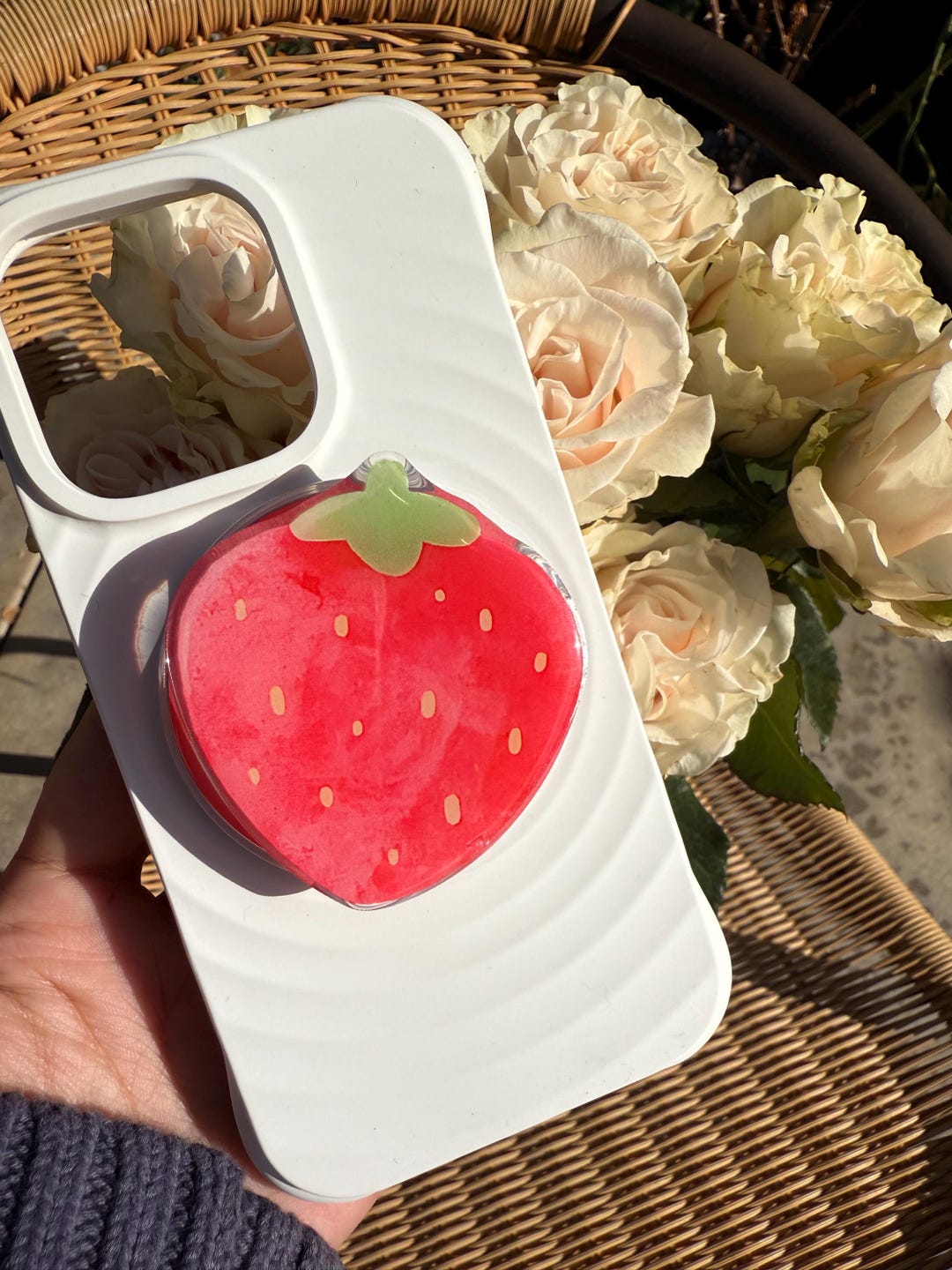 Strawberry Theme Magsafe Phone Gripstraberry Magnetic Kindle Gripfruite Lover Popgripfruit Theme ...