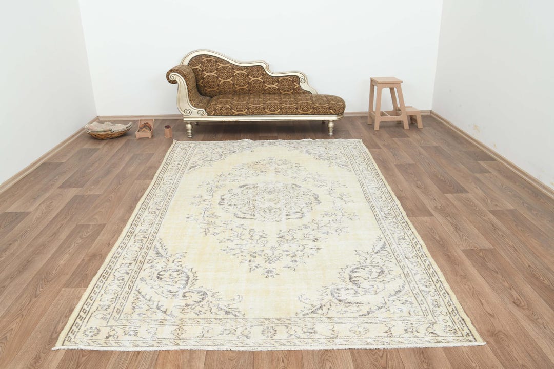Alfombra de 6x10, Anatolia, Turca, Hecha a Mano, para Sala de Estar ...
