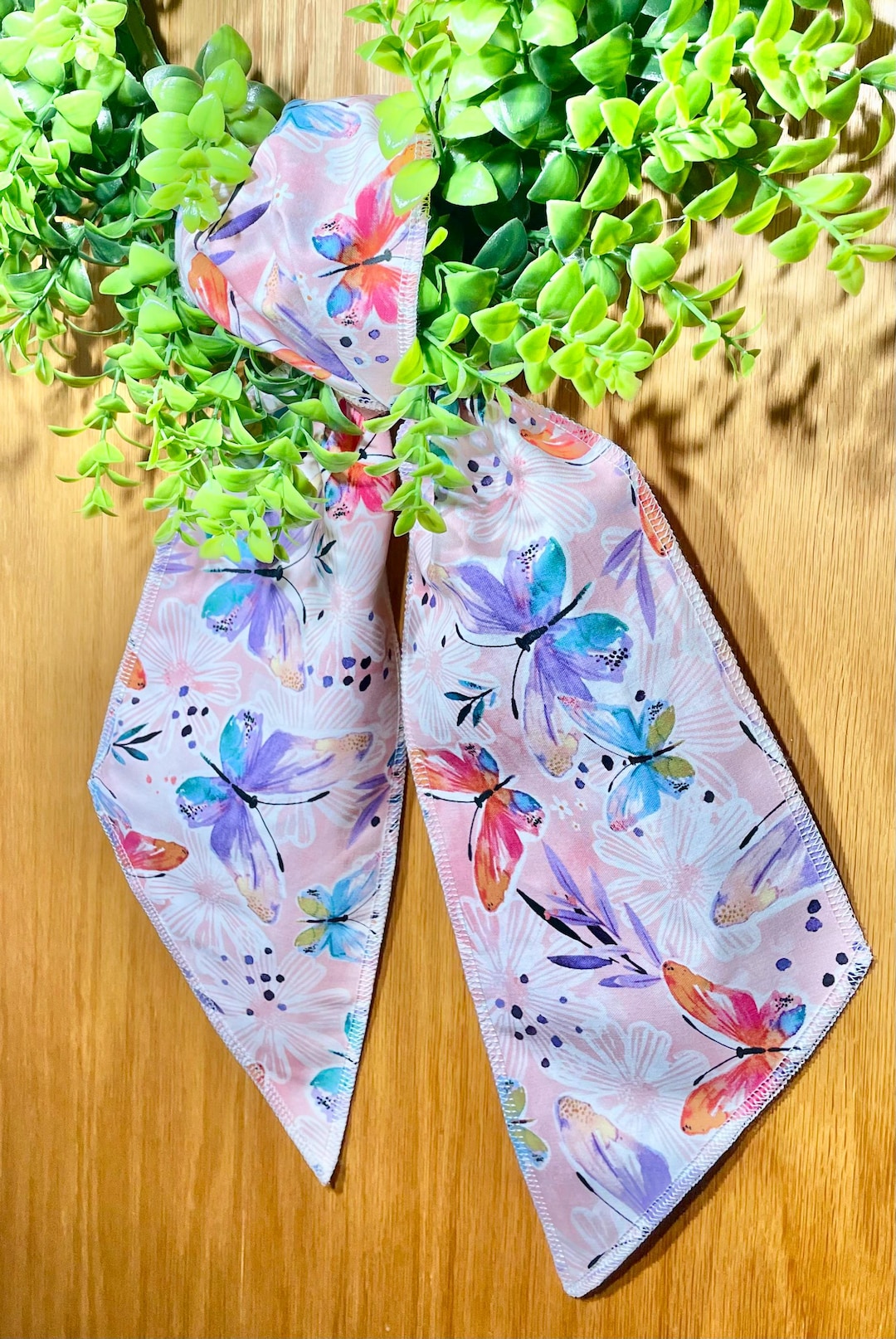 Pink Floral Wreath Sash/summer Wreath Decor/spring Wreath Sash/wreath ...
