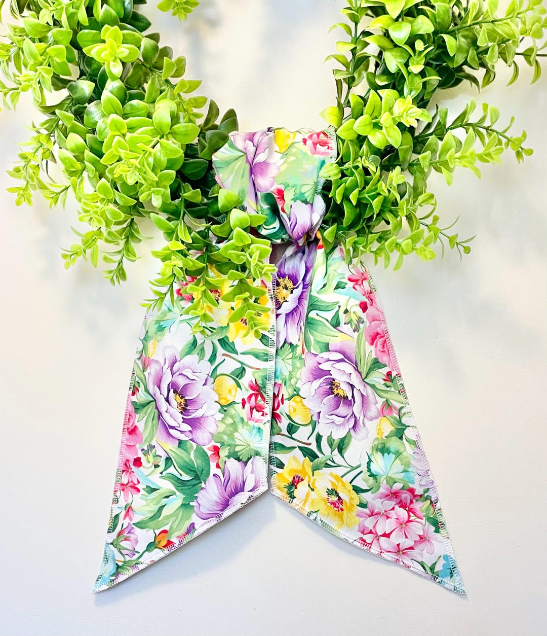 Floral Wreath Sash/summer Wreath Decor/spring Wreath Sash/wreath Decor ...