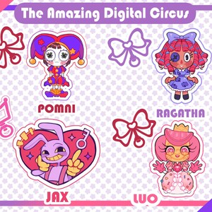 The Amazing Digital Circus Keychains - Etsy