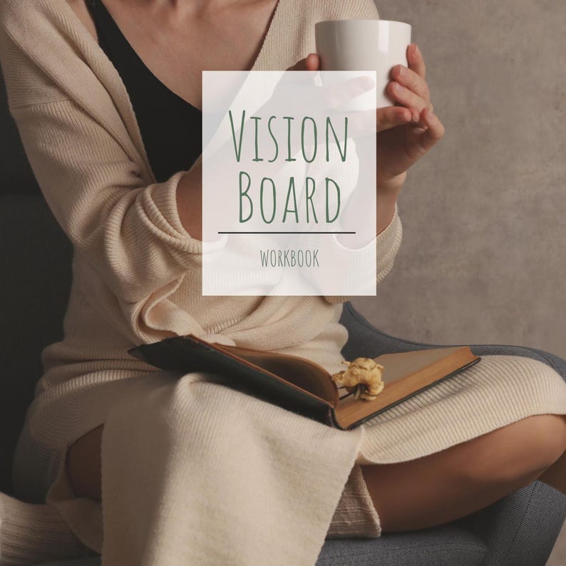 Printable Vision Board Workbook | Goal Setting & Manifestation Guide ...