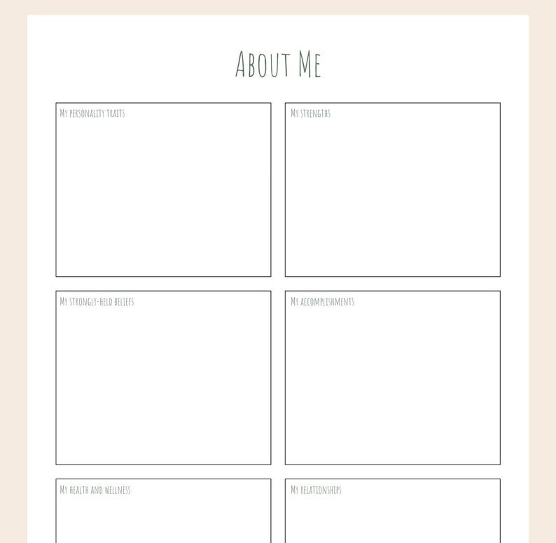 Printable Vision Board Workbook | Goal Setting & Manifestation Guide ...