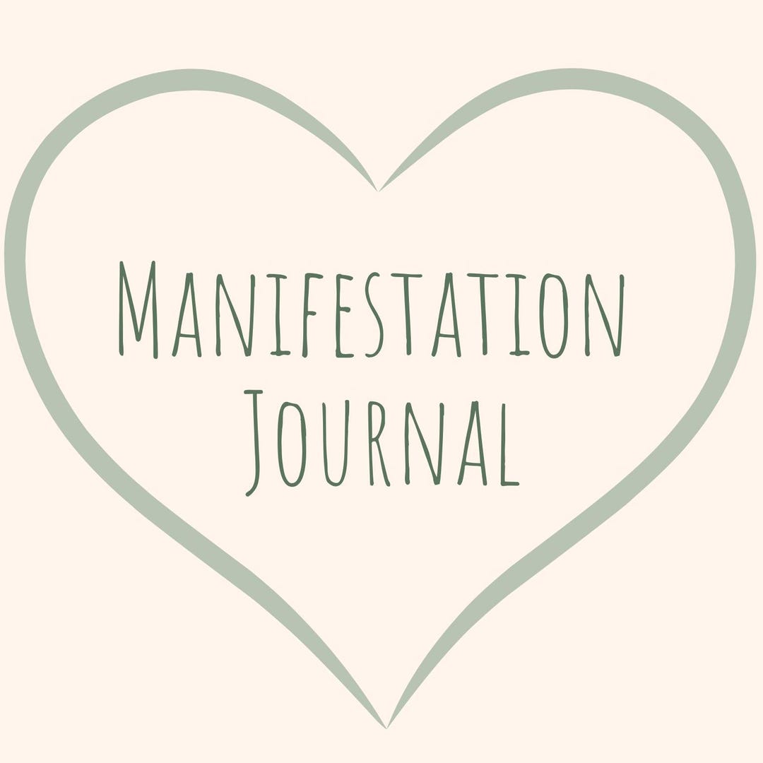 Manifestation Journal Printable PDF | Digital Manifestation Workbook ...