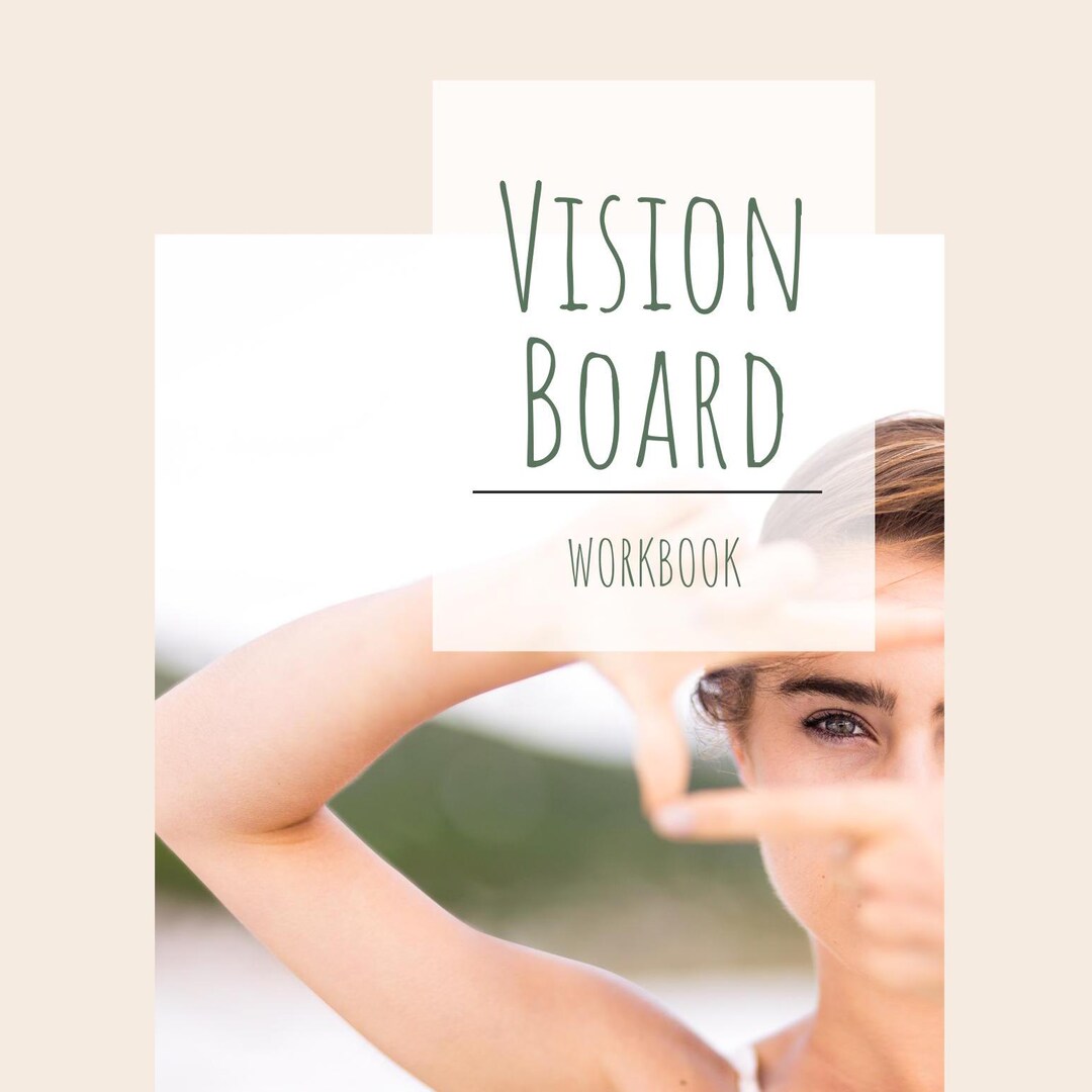 Printable Vision Board Workbook | Goal Setting & Manifestation Guide ...