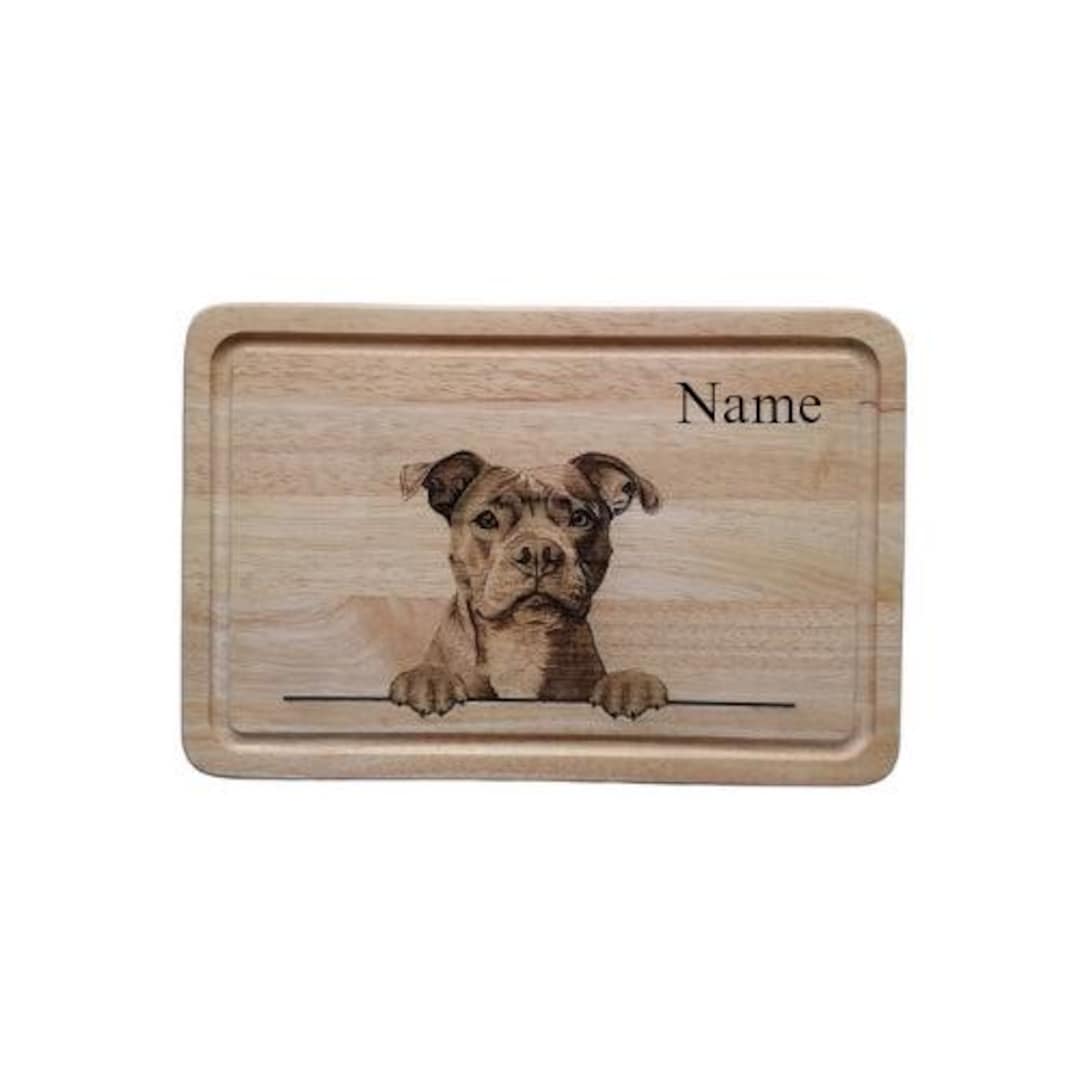 Staffordshire Bull Terrier - Staffy - Design Chopping Board (30x20x1 ...