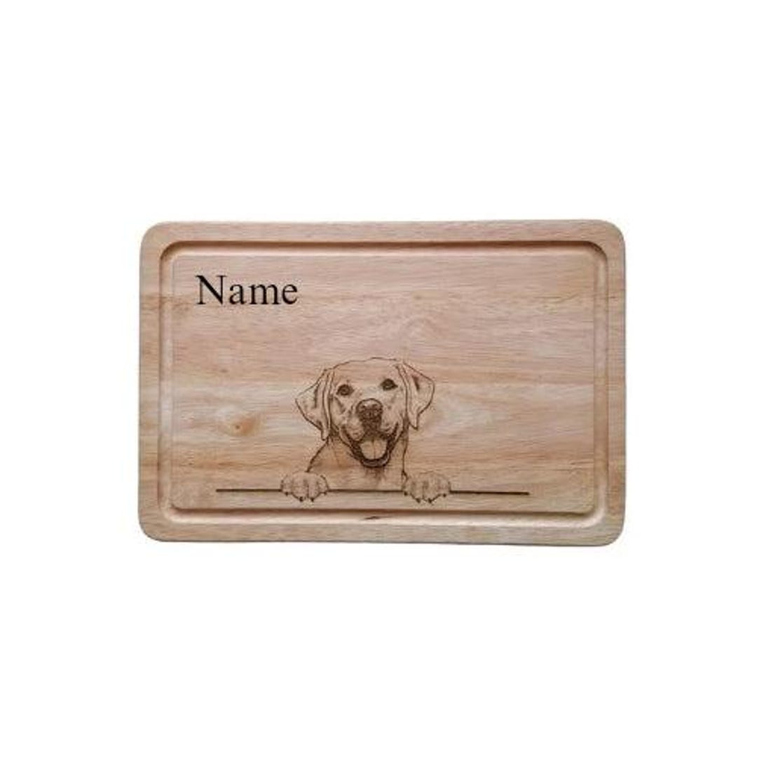 Labrador Retriever Design Chopping Board 30x20x1.7cm. - Etsy UK