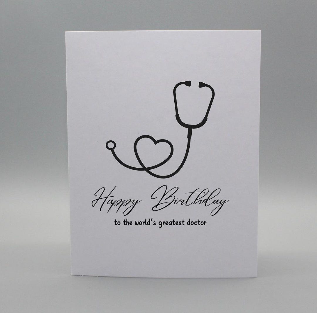 Physician Happy Birthday Card 5x7 Printable Doctor Birthday Card ...
