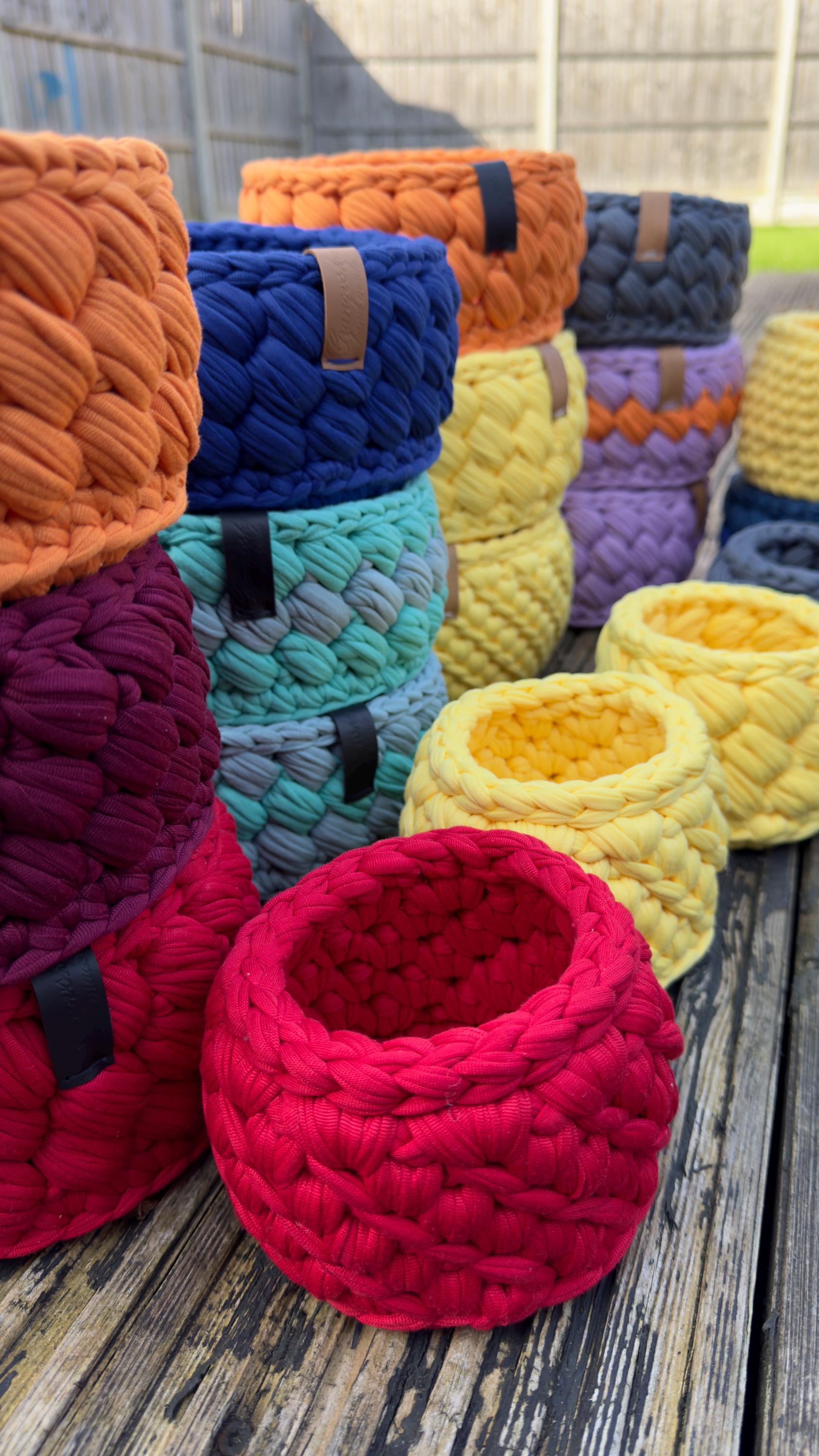 Handmade Knit Basket Small-organizer Basket-gift Idea - Etsy
