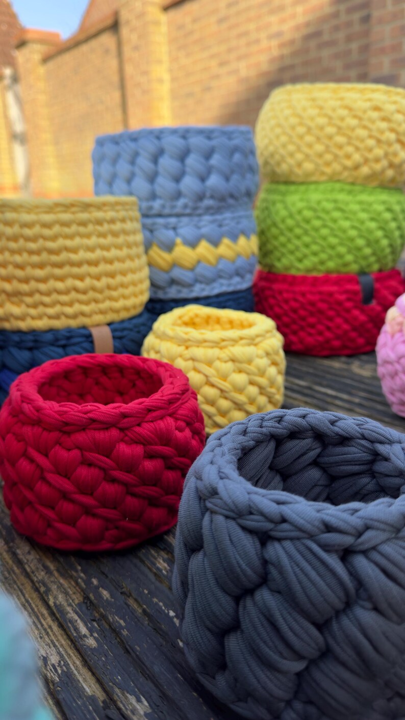 Handmade Knit Basket Small-organizer Basket-gift Idea - Etsy