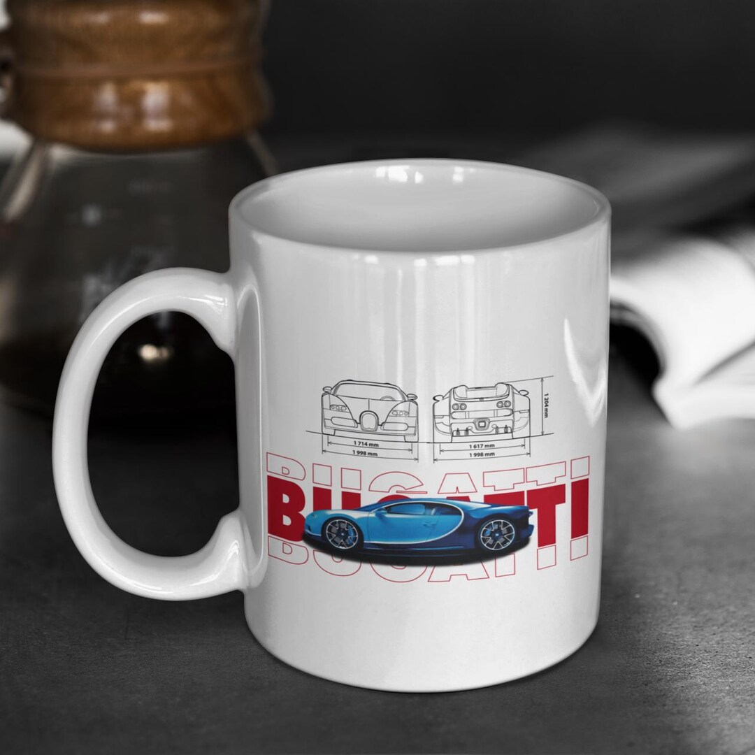 Bugatti Supercar Mug | Exotic Hypercar Coffee Cup | Car Enthusiast Gift ...