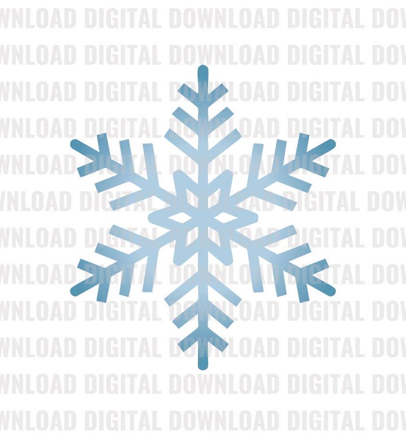 Snowflake Clipart - High Resolution Winter Snowflake Graphics - Etsy