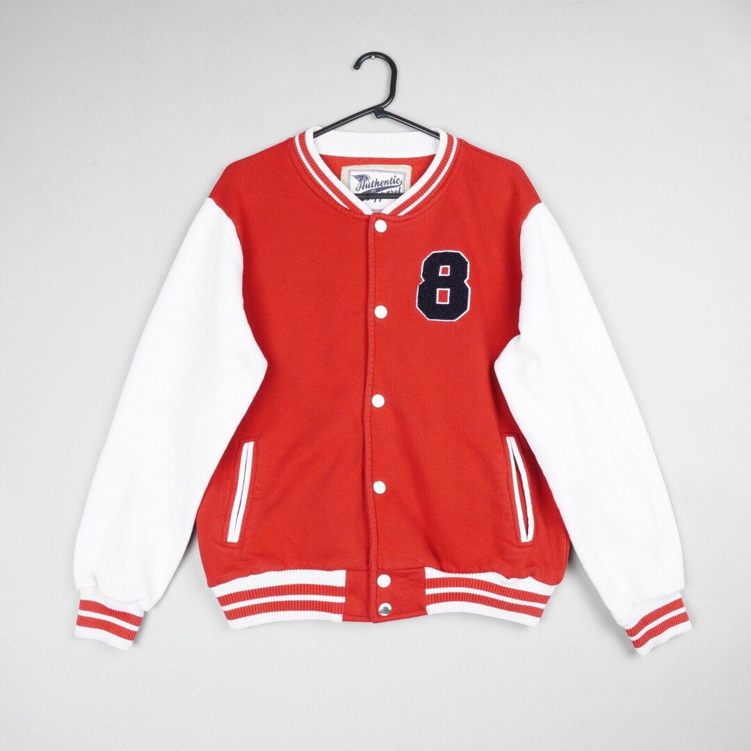 Cedarwood State Varsity Jacket Mens Large Red Snap College USA Bomber ...