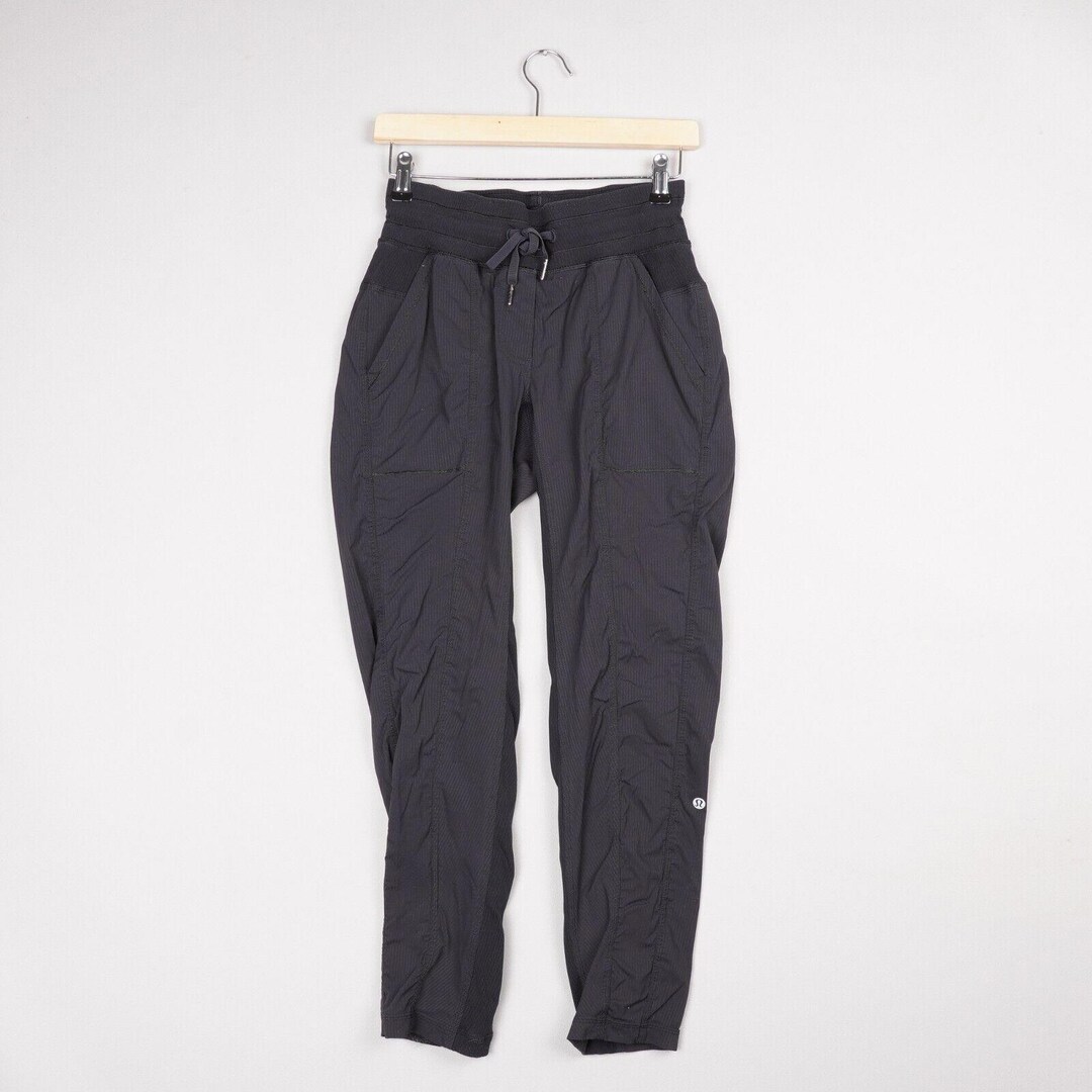 Lululemon Street to Studio Pant Womens UK 8 Black Joggers Tapered Dance ...